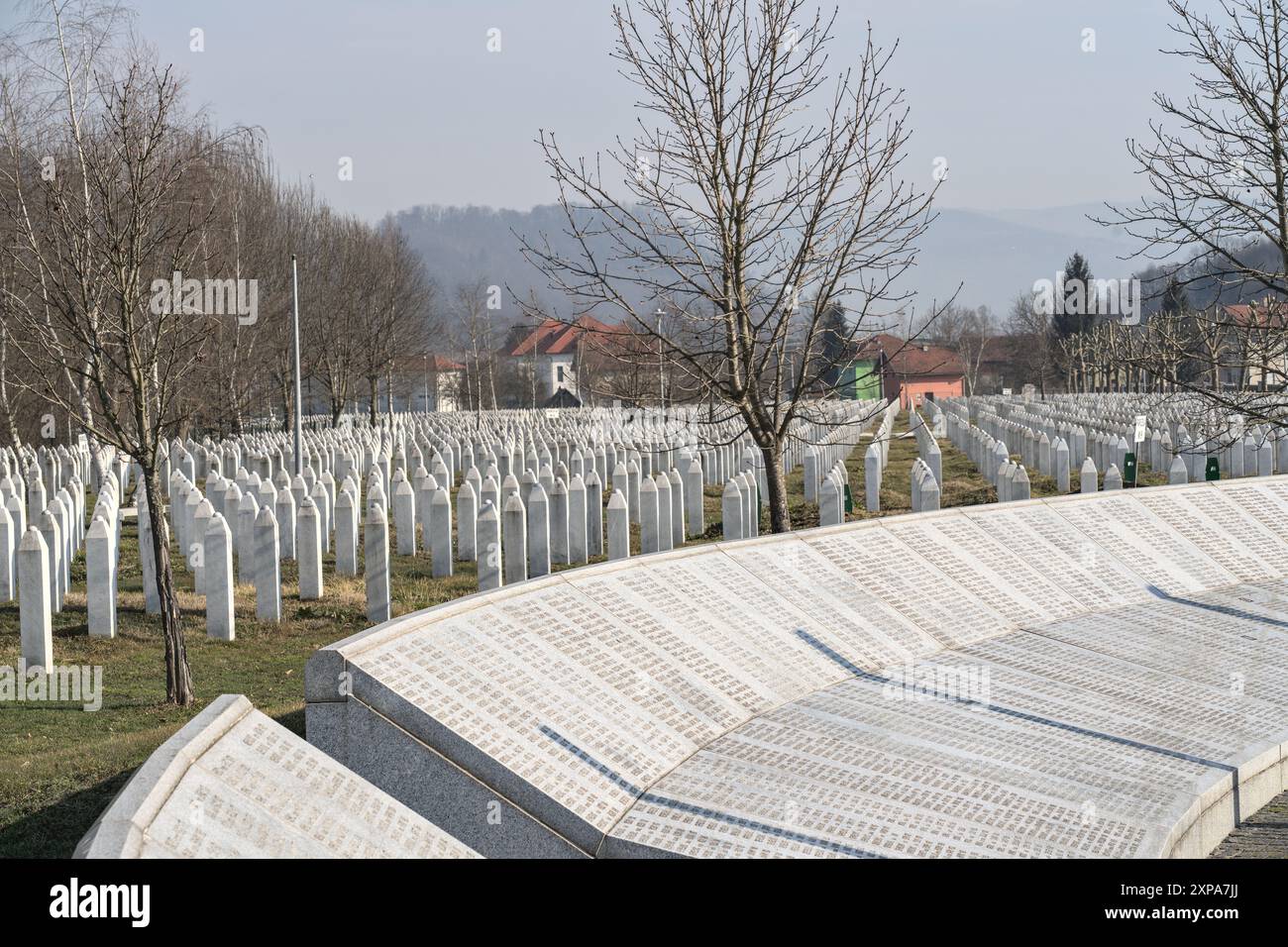 Potočari, Srebrenica, Bosnia and Herzegovina – February 2023: Srebrenica Memorial Center Stock ...