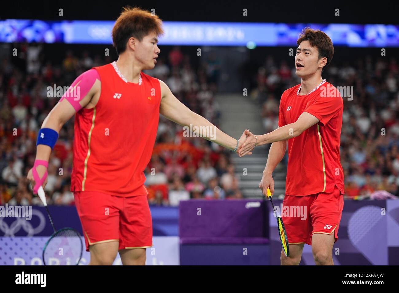 **CHINESE MAINLAND, HONG KONG, MACAU AND TAIWAN OUT** Chinese badminton players Liang Weikeng ...