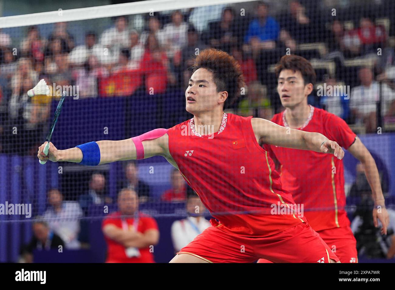 **CHINESE MAINLAND, HONG KONG, MACAU AND TAIWAN OUT** Chinese badminton players Liang Weikeng ...