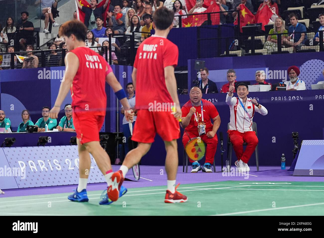 **CHINESE MAINLAND, HONG KONG, MACAU AND TAIWAN OUT** Chinese badminton players Liang Weikeng ...