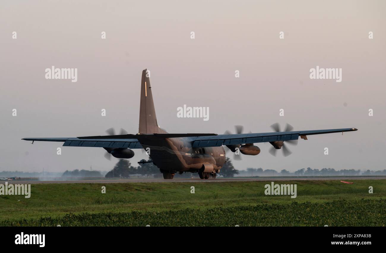 A U.S. Air Force AC-130J Ghostrider Gunship, assigned to the 1st ...