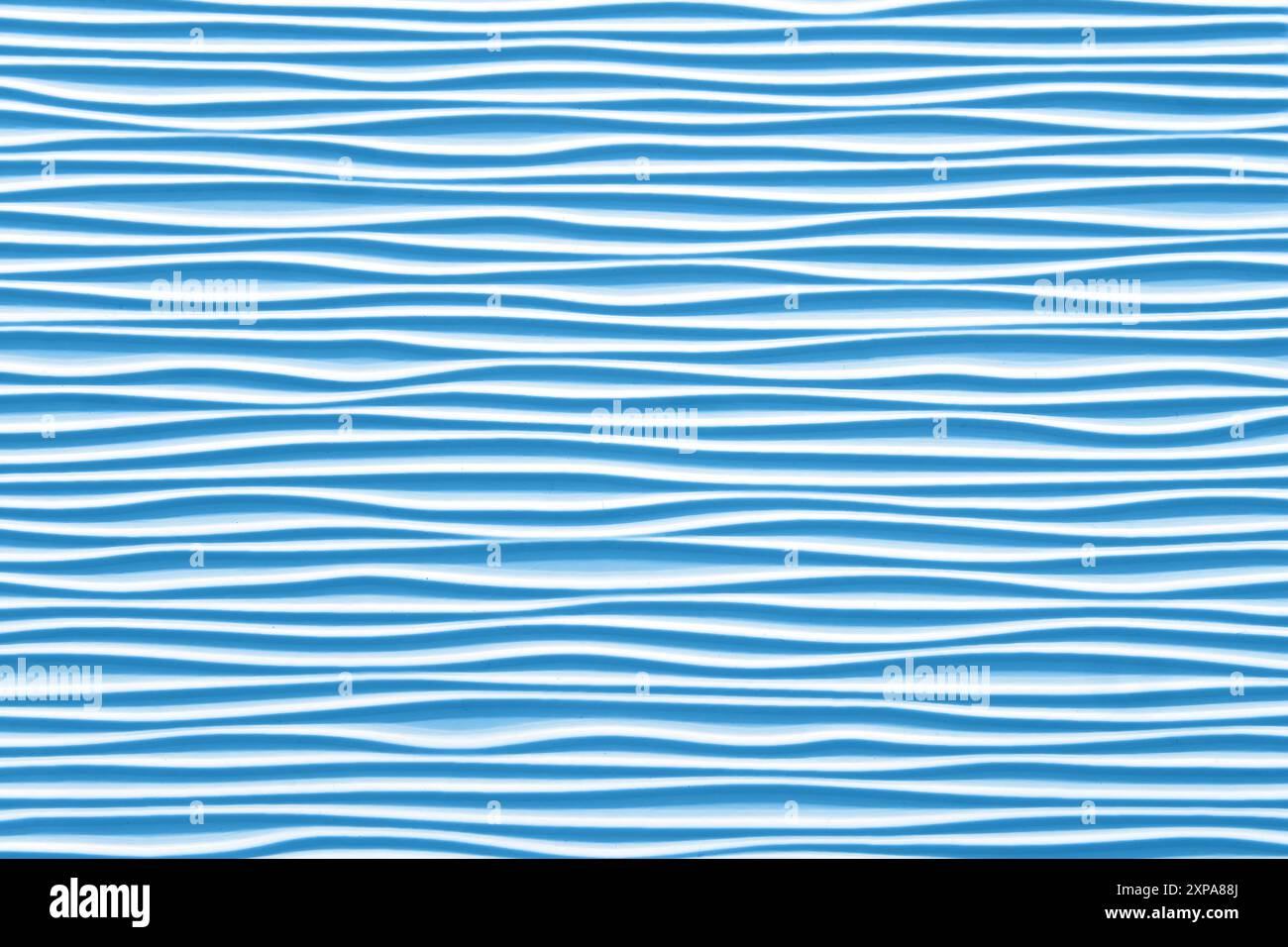Blue wavy line pattern on a white background. Textured surface design ...