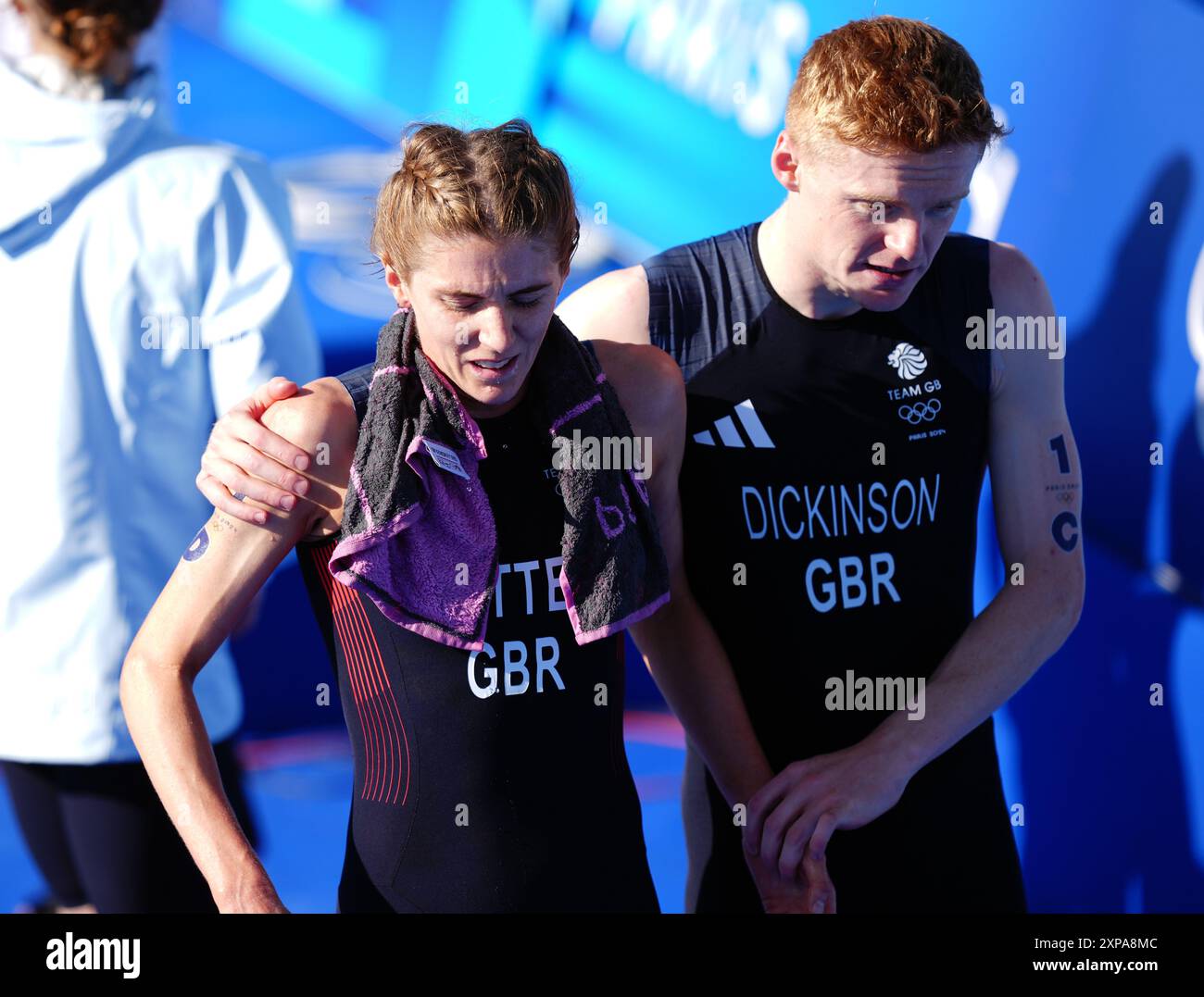 Great Britain's Beth Potter and Samuel Dickinson following the Mixed ...