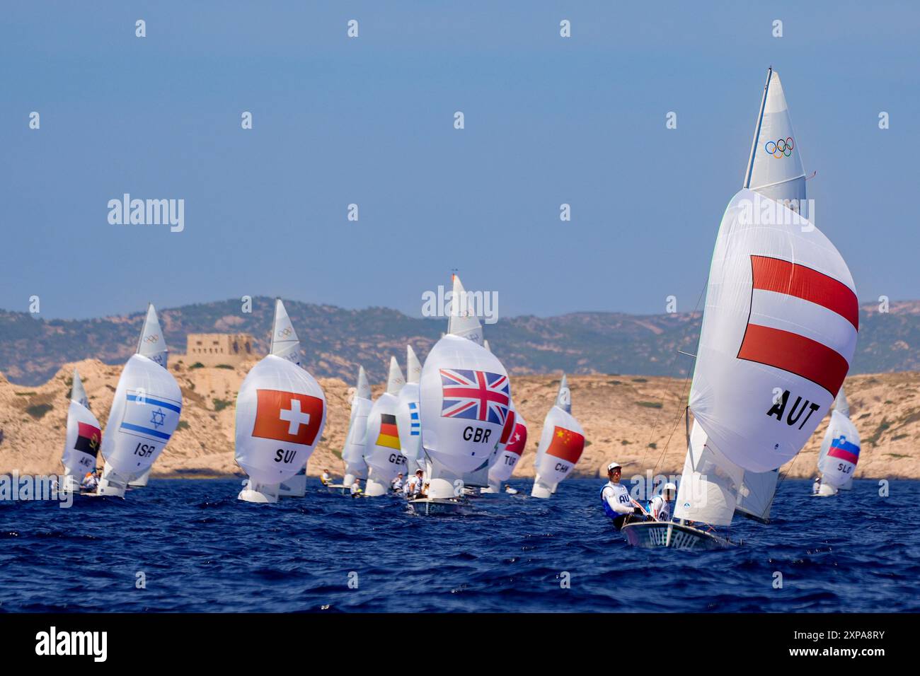 Marseille, France. 04th Aug, 2024. Lara Vadlau and Lukas Maehr (Austria ...