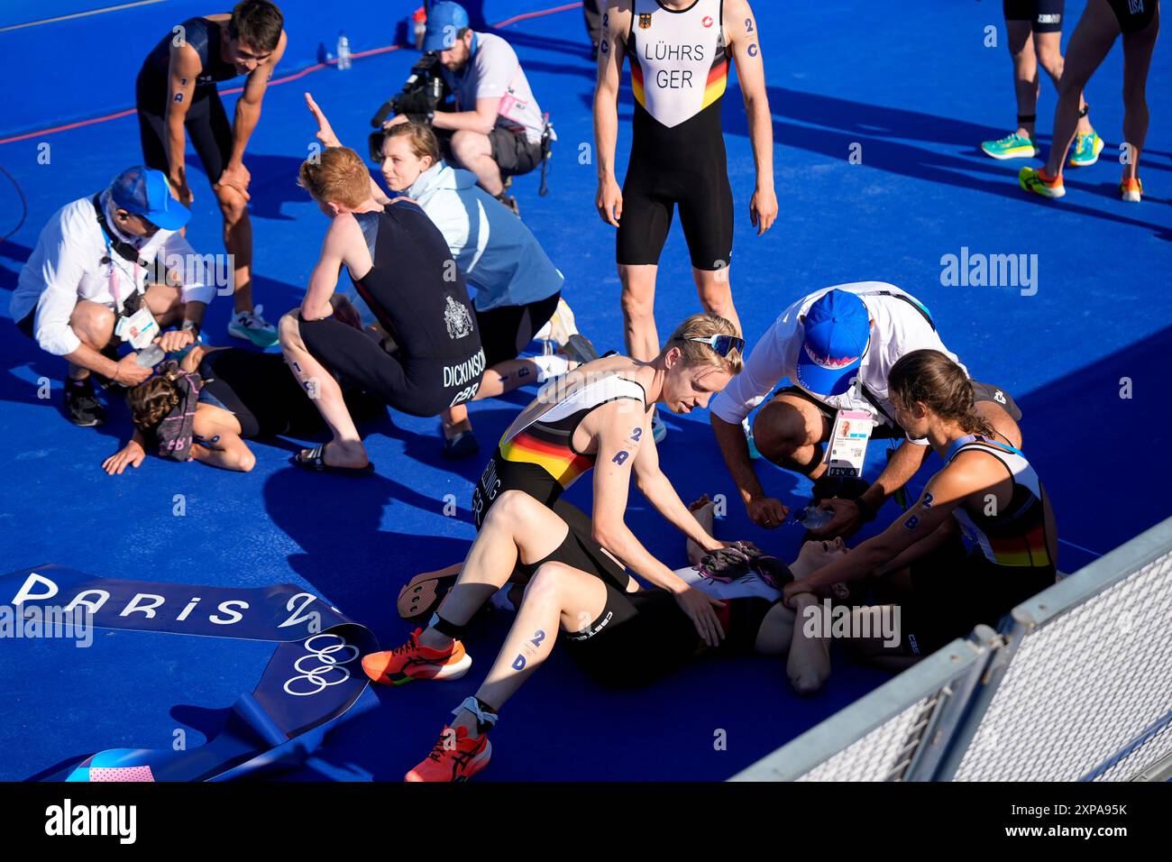 Germany's Tim Hellwig (2A) and Germany's Lisa Tertsch (2B), and Germany ...