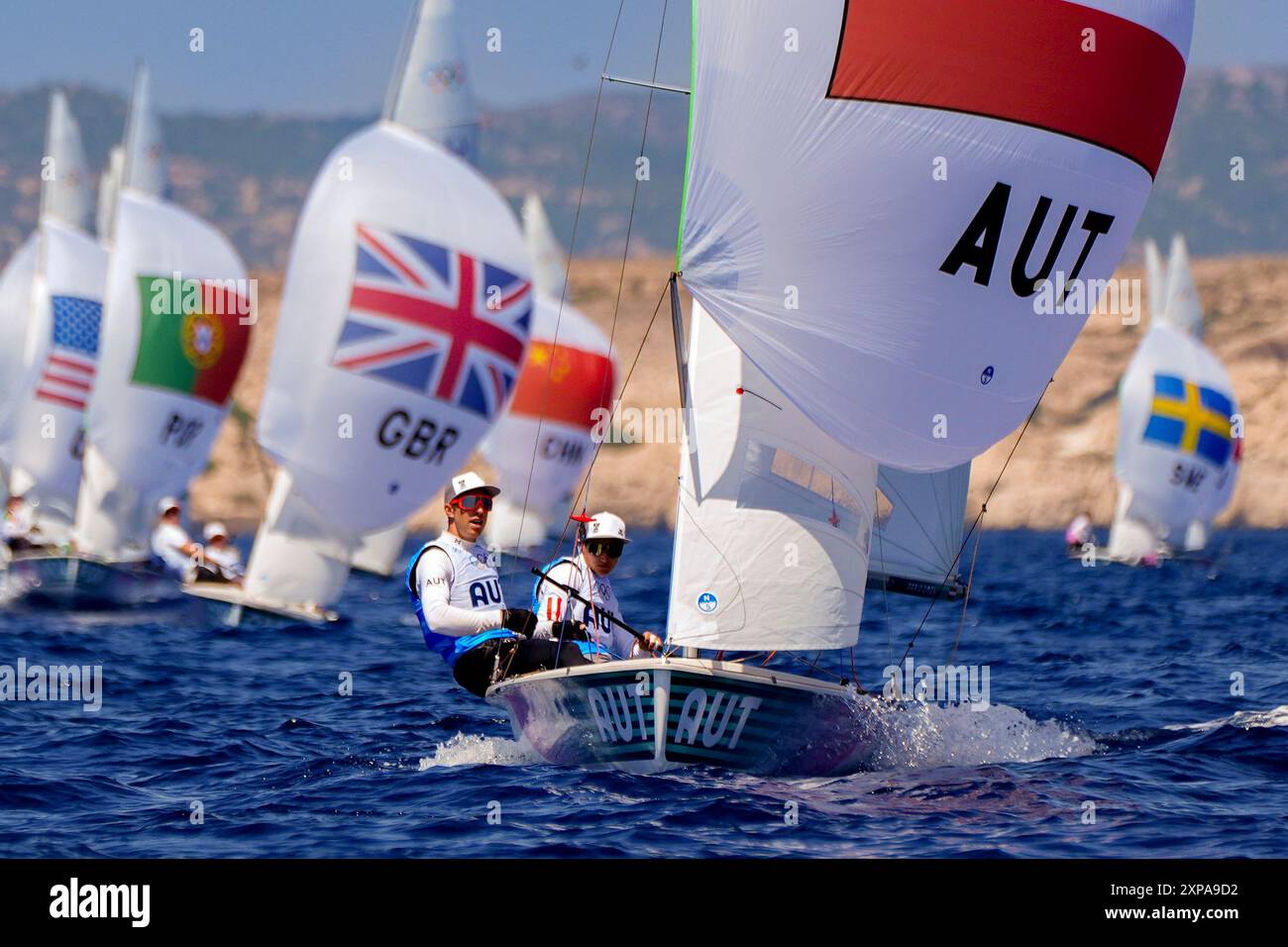 Lara Vadlau and Lukas Maehr (Austria), Sailing, Mixed Dinghy during the ...