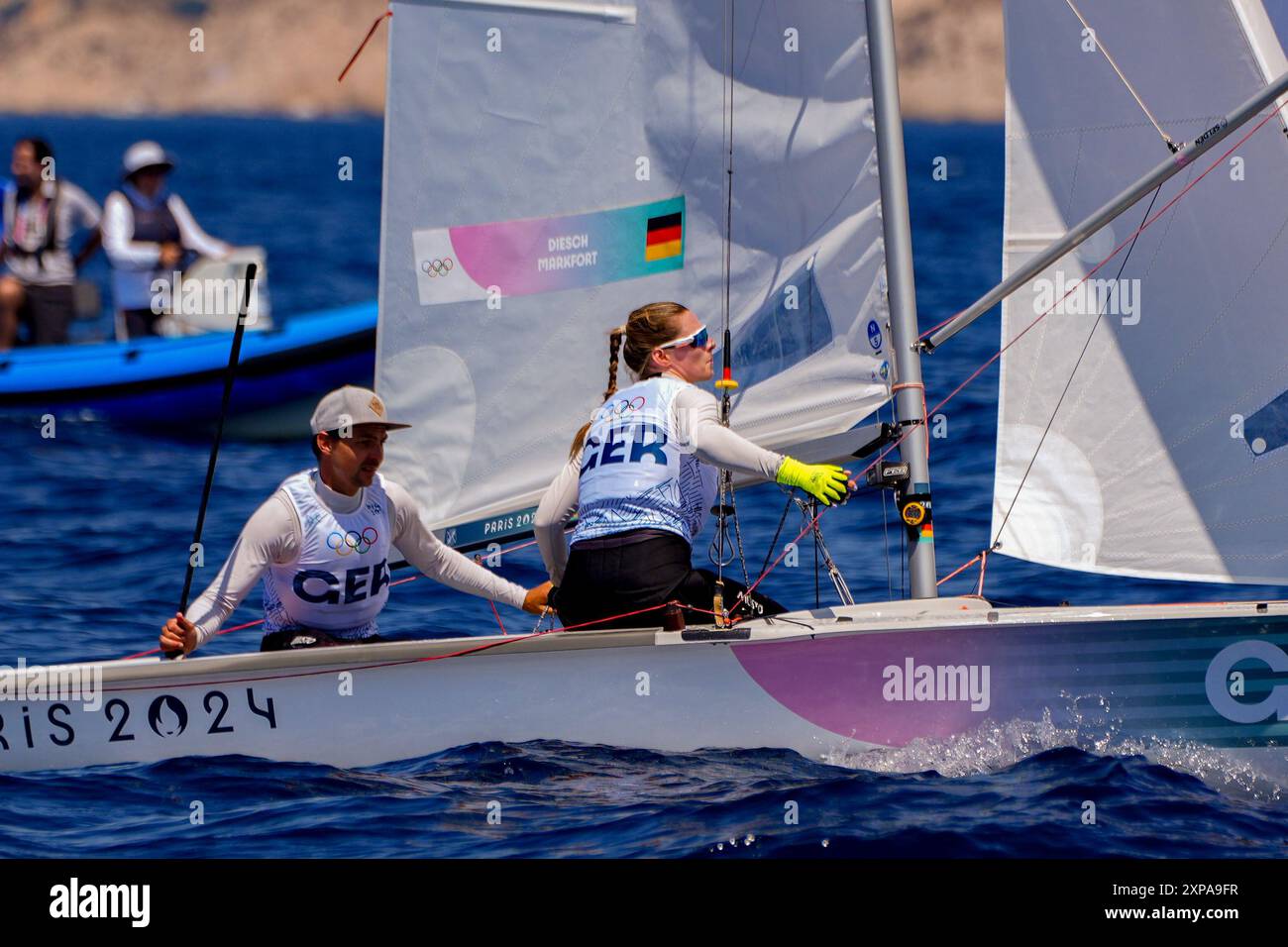 Simon Diesch and Anna Markfort (Germany), Sailing, Mixed Dinghy during ...