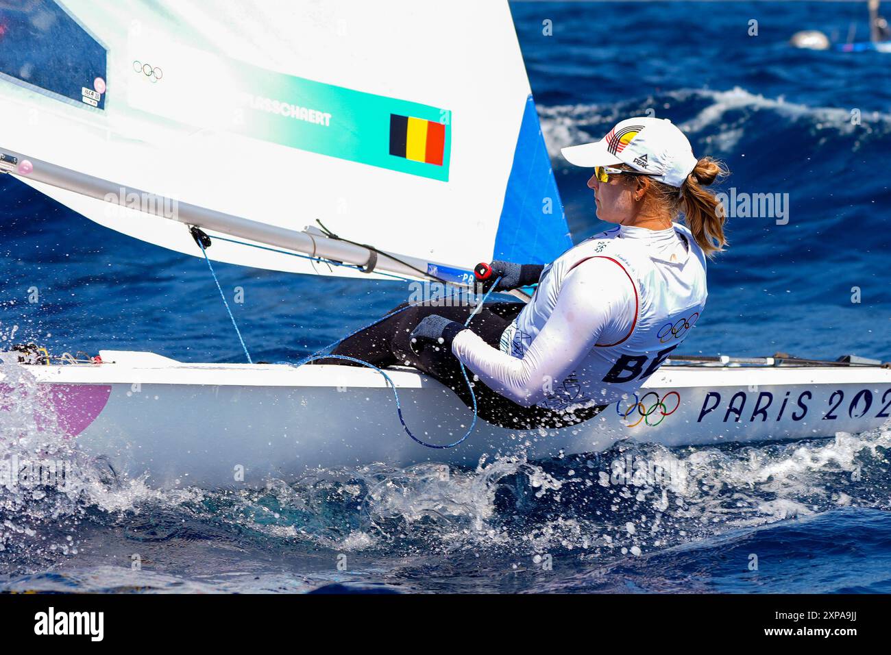 Emma Plasschaert (Belgium), Sailing, Women's Dinghy during the Olympic ...