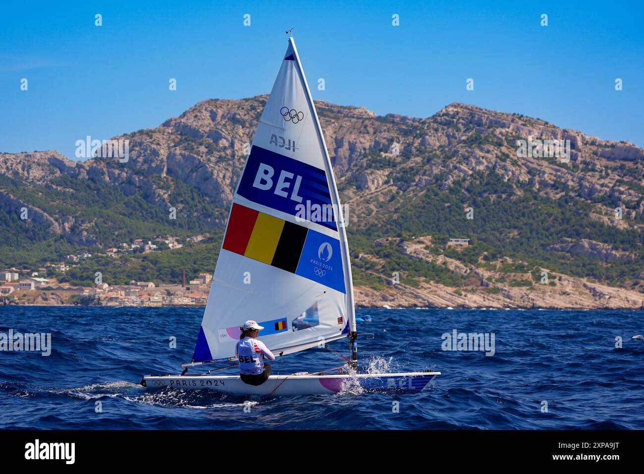 Emma Plasschaert (Belgium), Sailing, Women's Dinghy during the Olympic ...