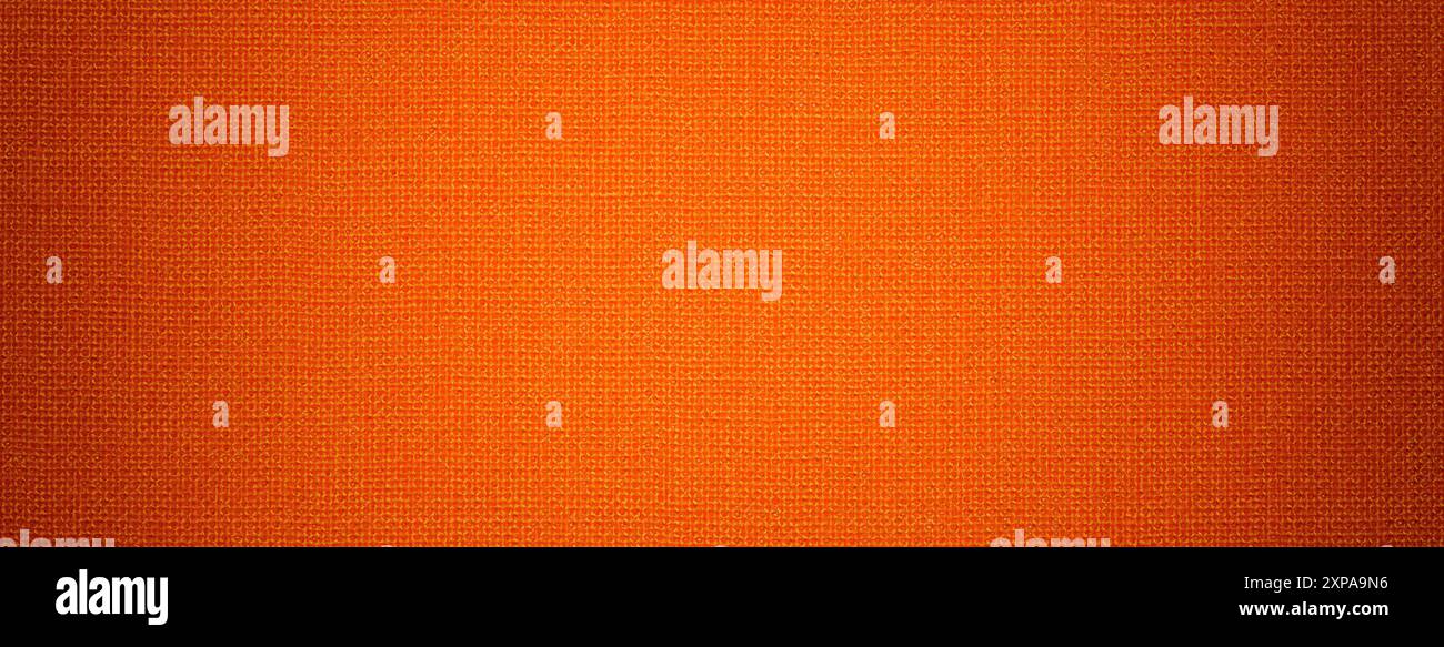 Dark orange background from a textile material with wicker pattern ...