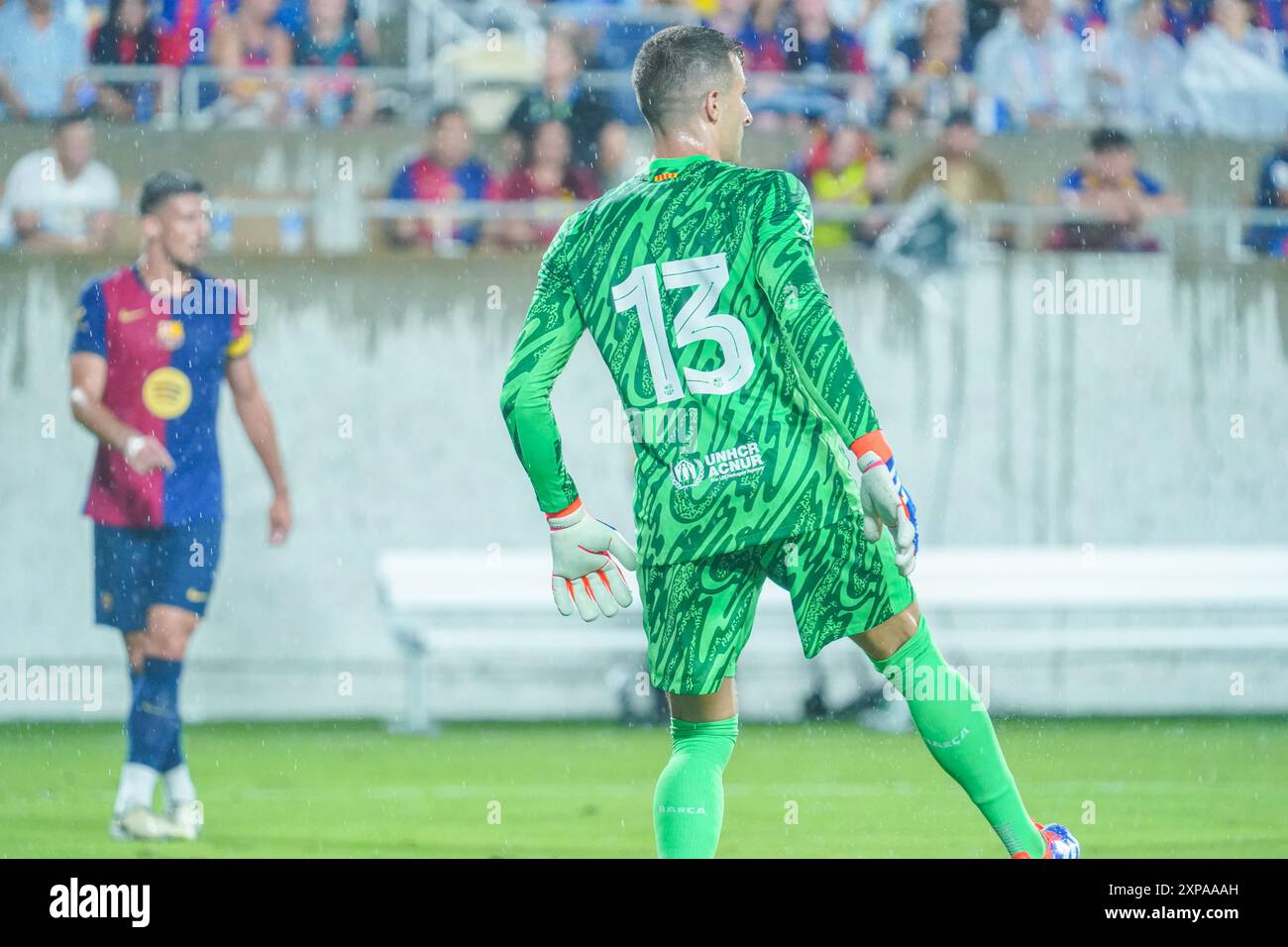 Orlando, Florida, USA, July 30, 2024, FC Barcelona goalkeeper Iñaki ...