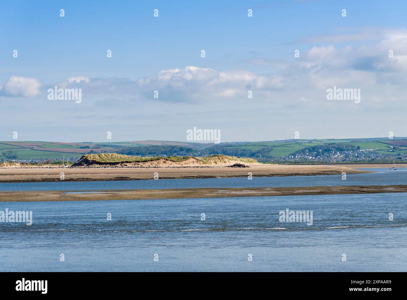Crow Point in the Taw and Torridge Estuary from the coastal village of ...