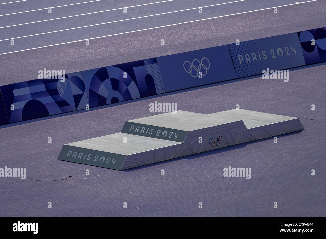 Paris, France - 08 02 2024: Olympic Games Paris 2024. View inside the ...