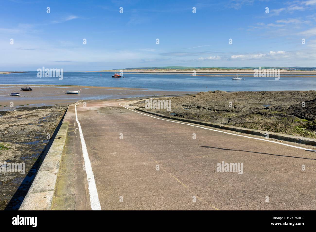 The slipway into the Taw and Torridge Estuary at the RNLI lifeboat ...