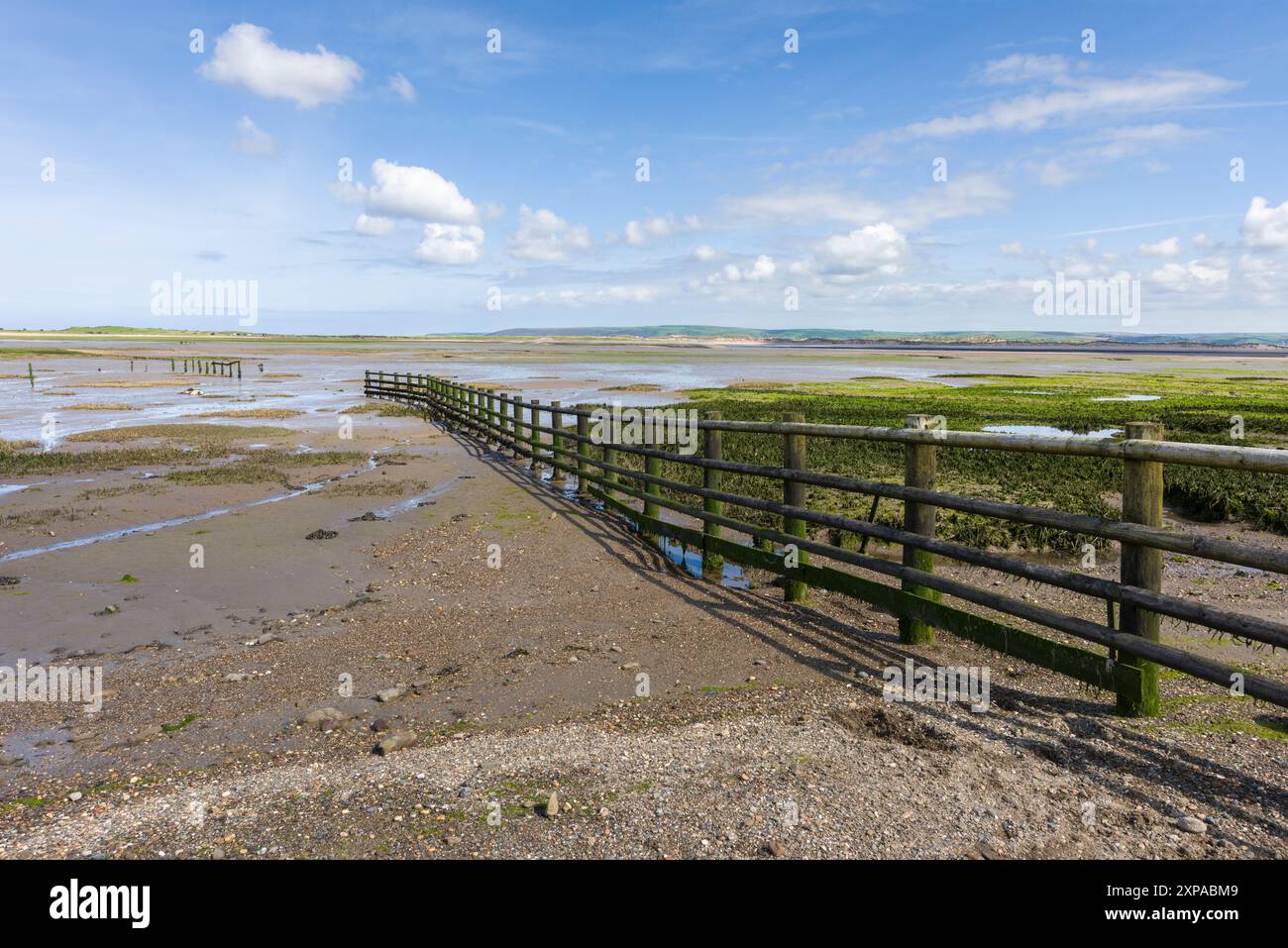 The Skern mudflats at Appledore in the Taw and Torridge estuary on the ...