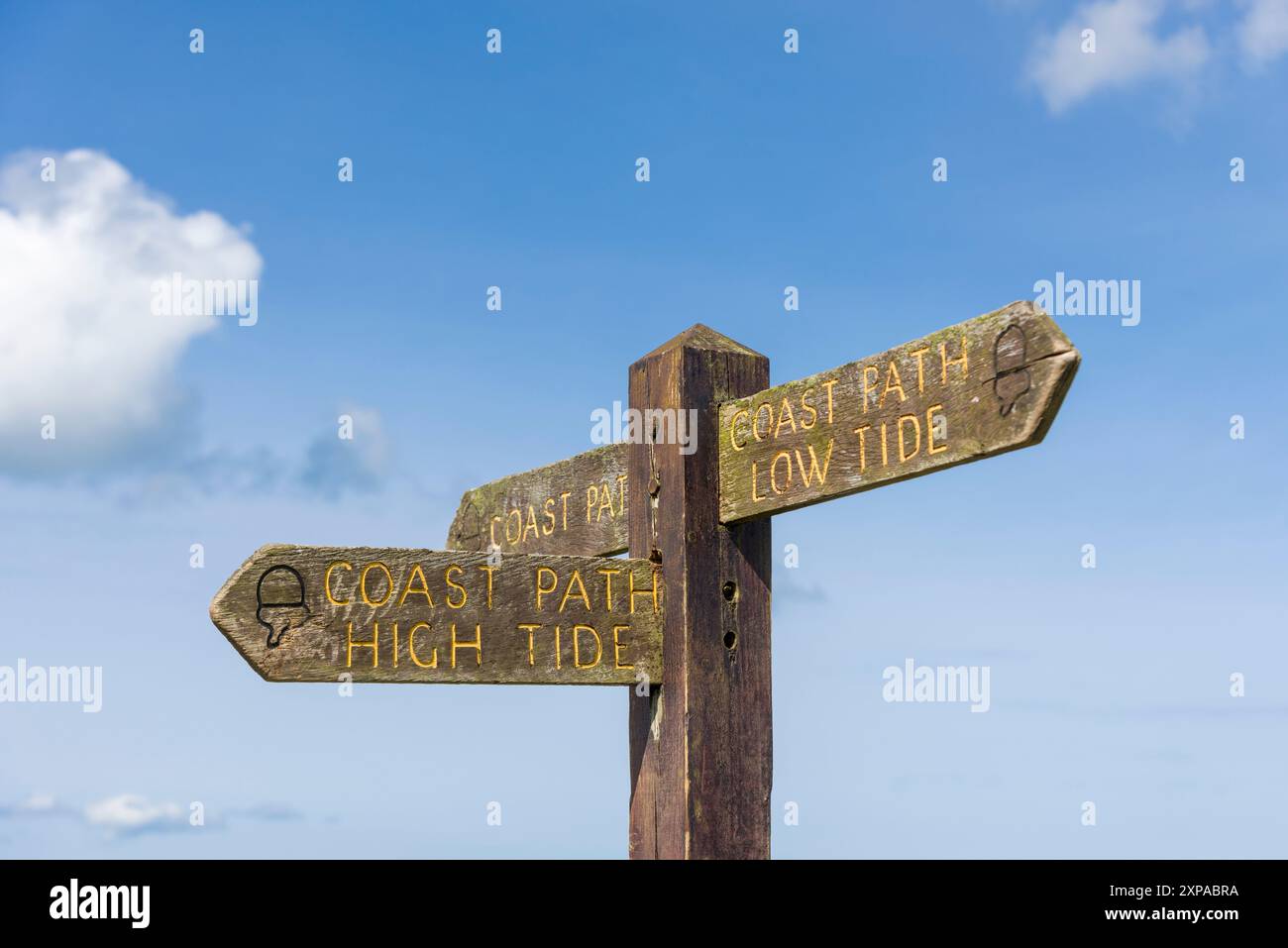 Blue signpost with negative space hi-res stock photography and images ...