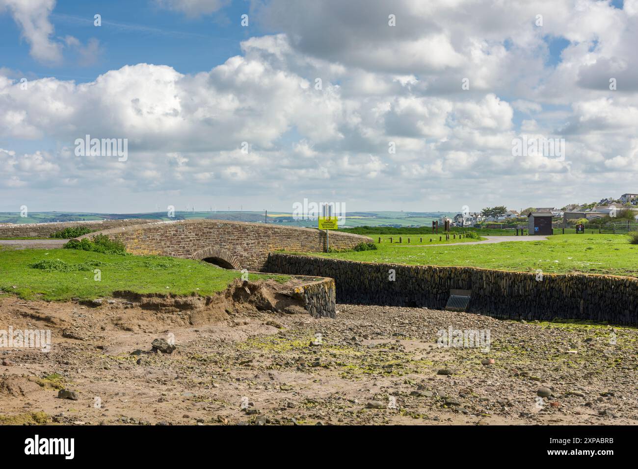 The Pill in the Northam Burrows Country Park on the North Devon Coast ...