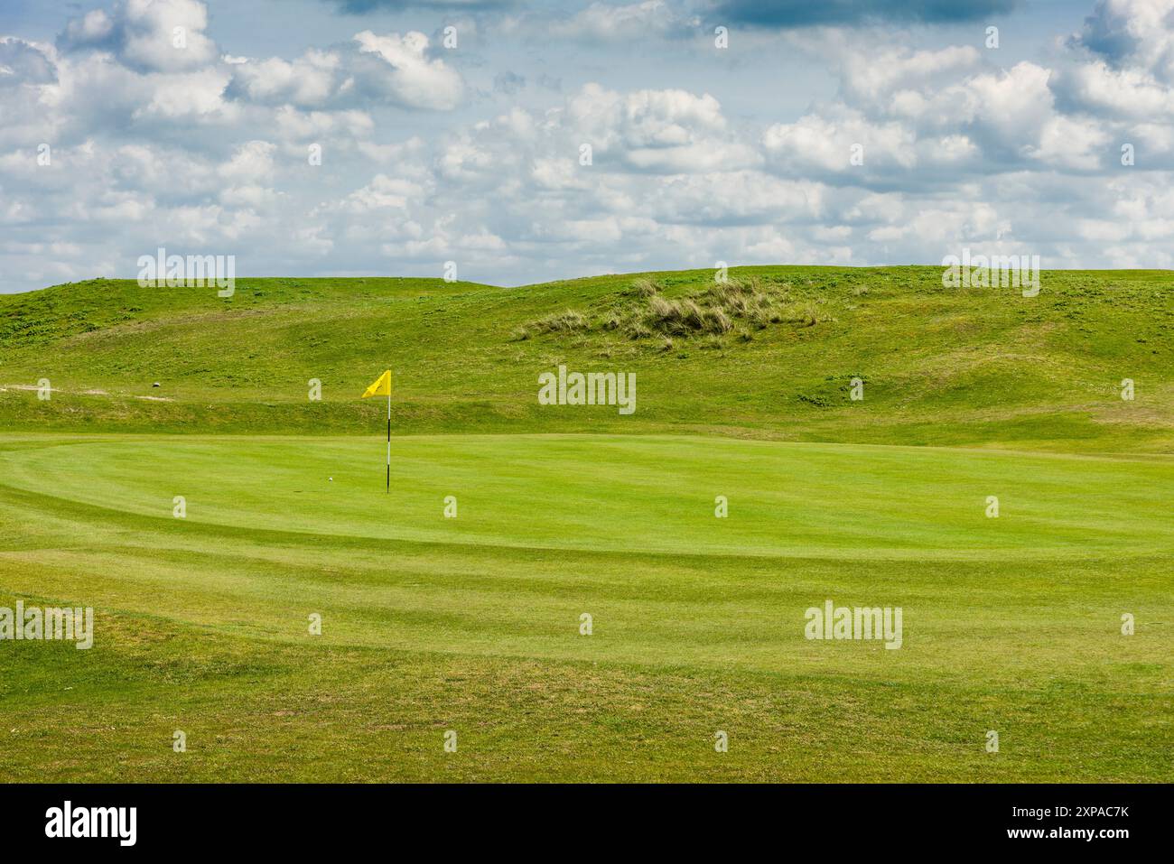 The golf course in the Northam Burrows Country Park on the North Devon ...