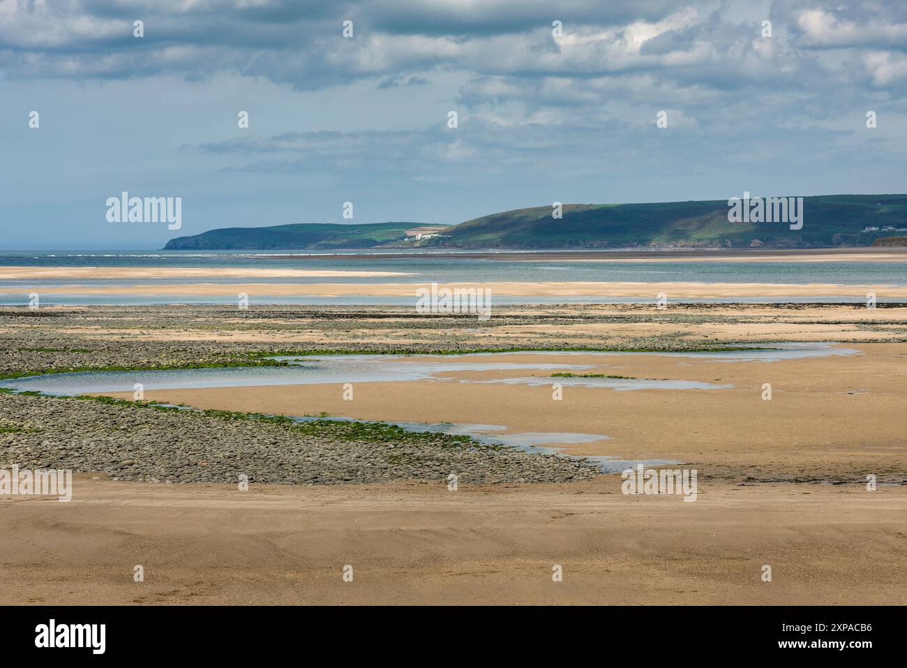 The Taw and Torridge estuary with Baggy Point beyond from Northam ...