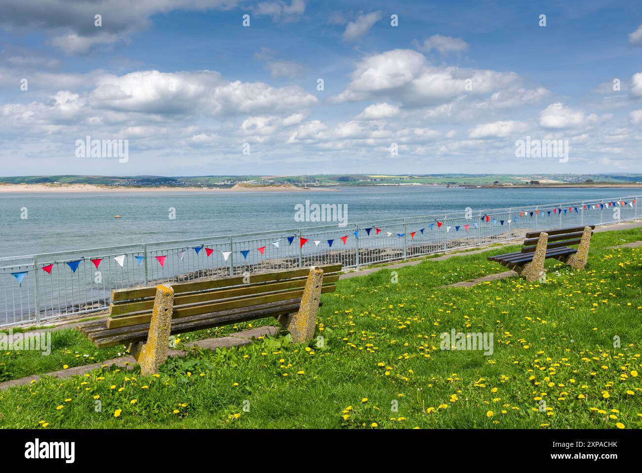 The Taw and Torridge Estuary at the coastal village of Appledore, Devon ...