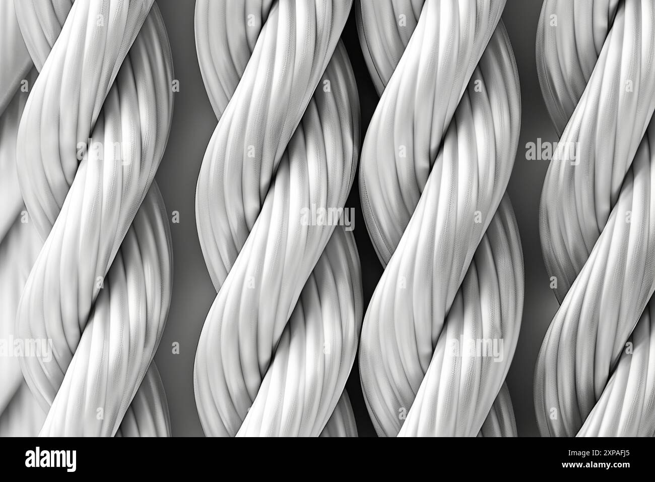 Aluminum cable close-up. Cross-section of Electrical power cable ...