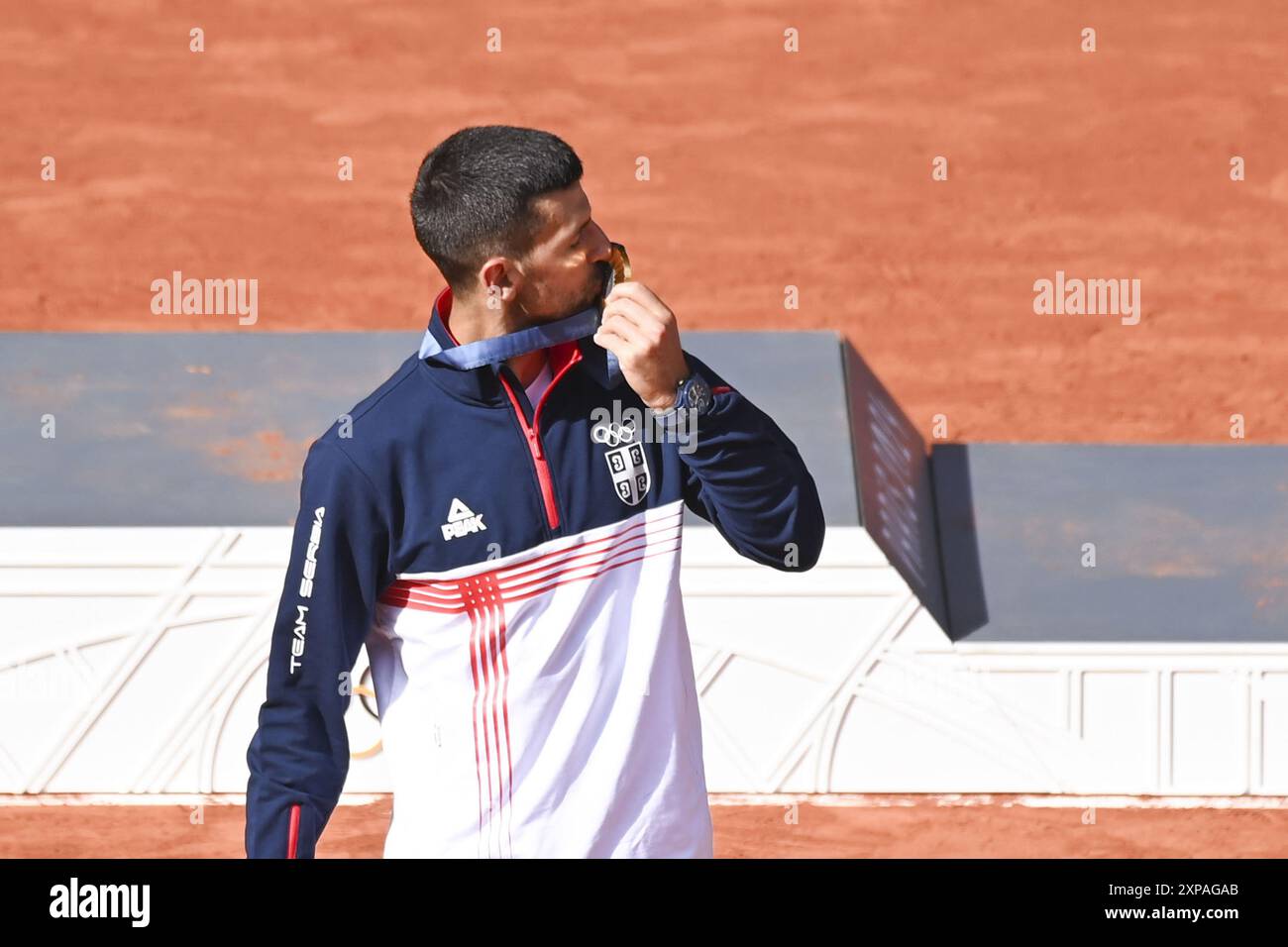 Novak Djokovic of Serbia Gold medal, Tennis, Men's Singles during the ...