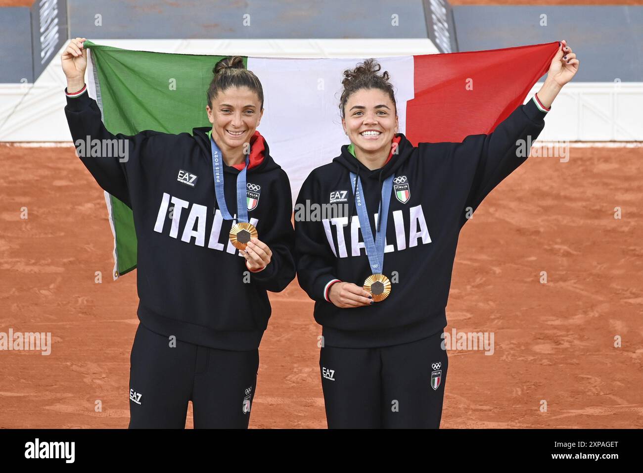 Sara Errani and Jasmine Paolini (ITA) Gold medal, Tennis, Women's ...
