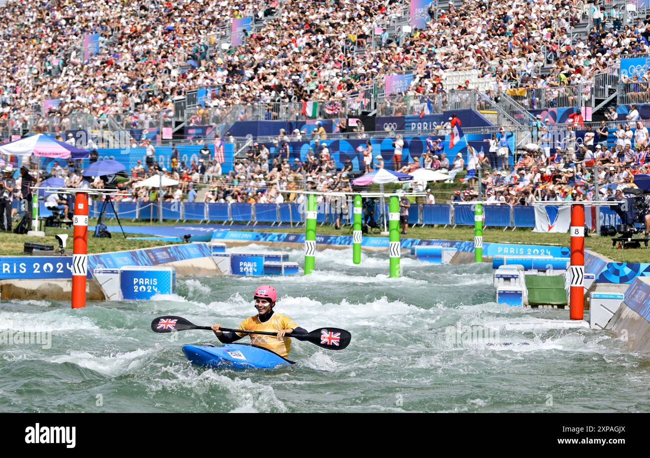Paris, France. 04th Aug, 2024. Paris 2024 Olympic Games. Kayak Cross ...