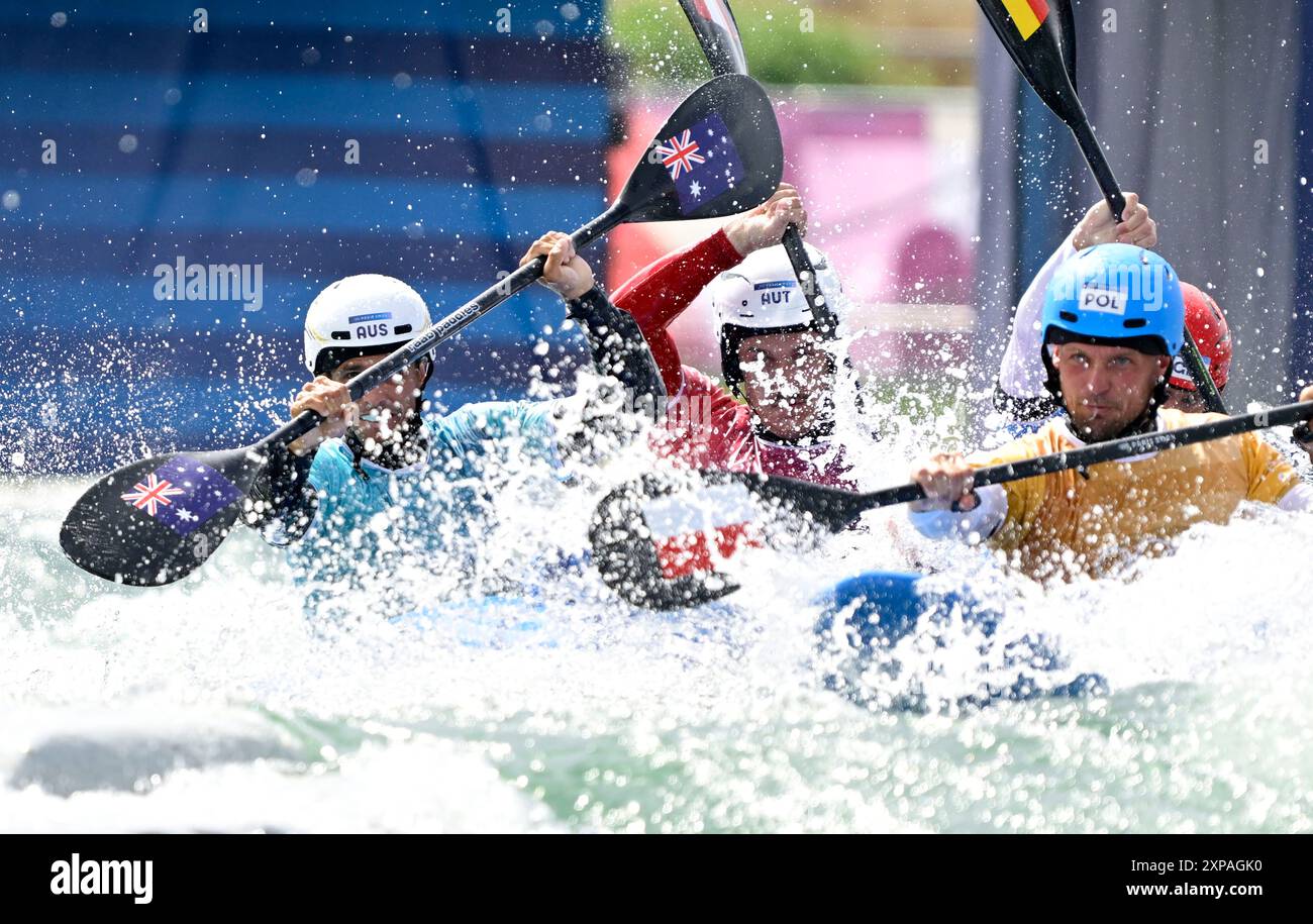 Paris, France. 04th Aug, 2024. Paris 2024 Olympic Games. Kayak Cross ...
