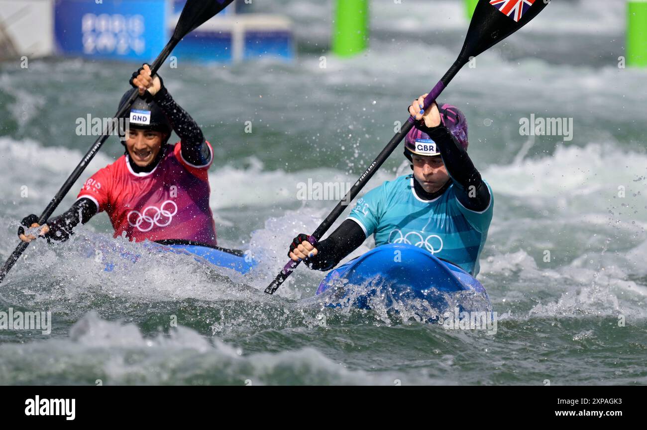 Paris, France. 04th Aug, 2024. Paris 2024 Olympic Games. Kayak Cross ...