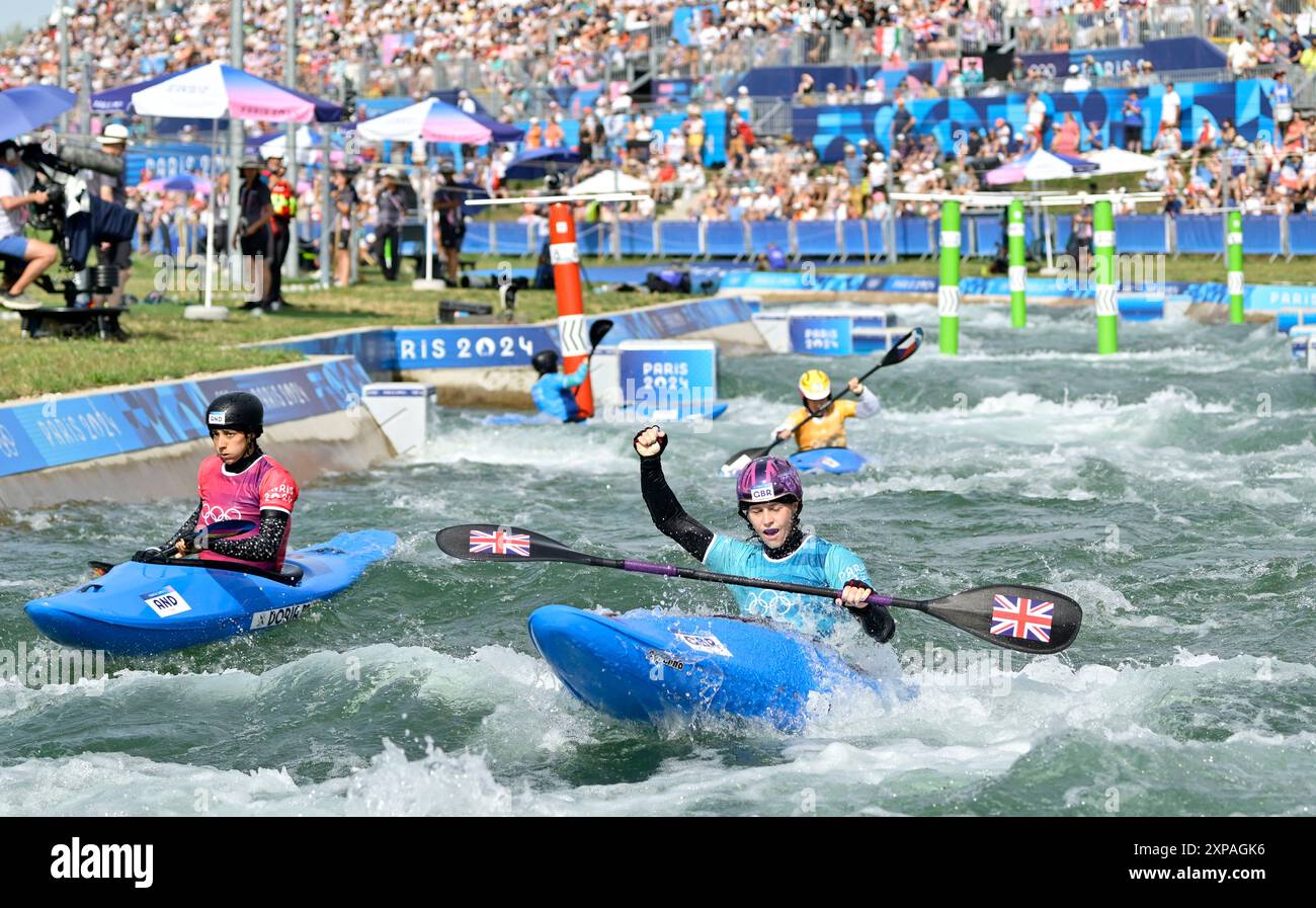 Paris, France. 04th Aug, 2024. Paris 2024 Olympic Games. Kayak Cross ...