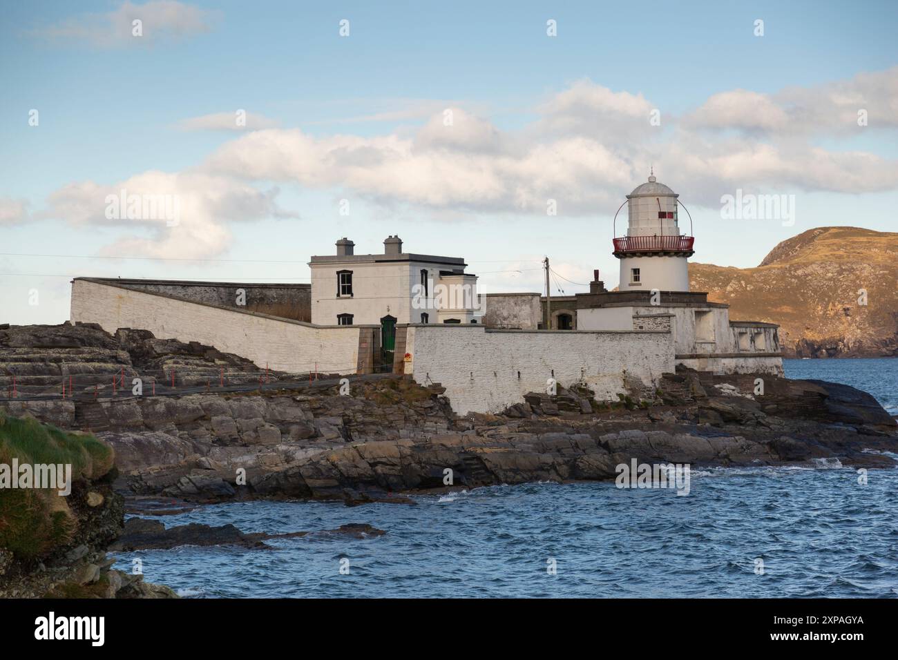 Valentia Island Lighthouse at Cromwell Point Stock Photo - Alamy
