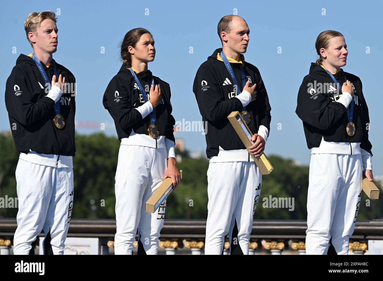 Paris, France. 05th Aug, 2024. Olympic Games, Paris 2024, triathlon ...