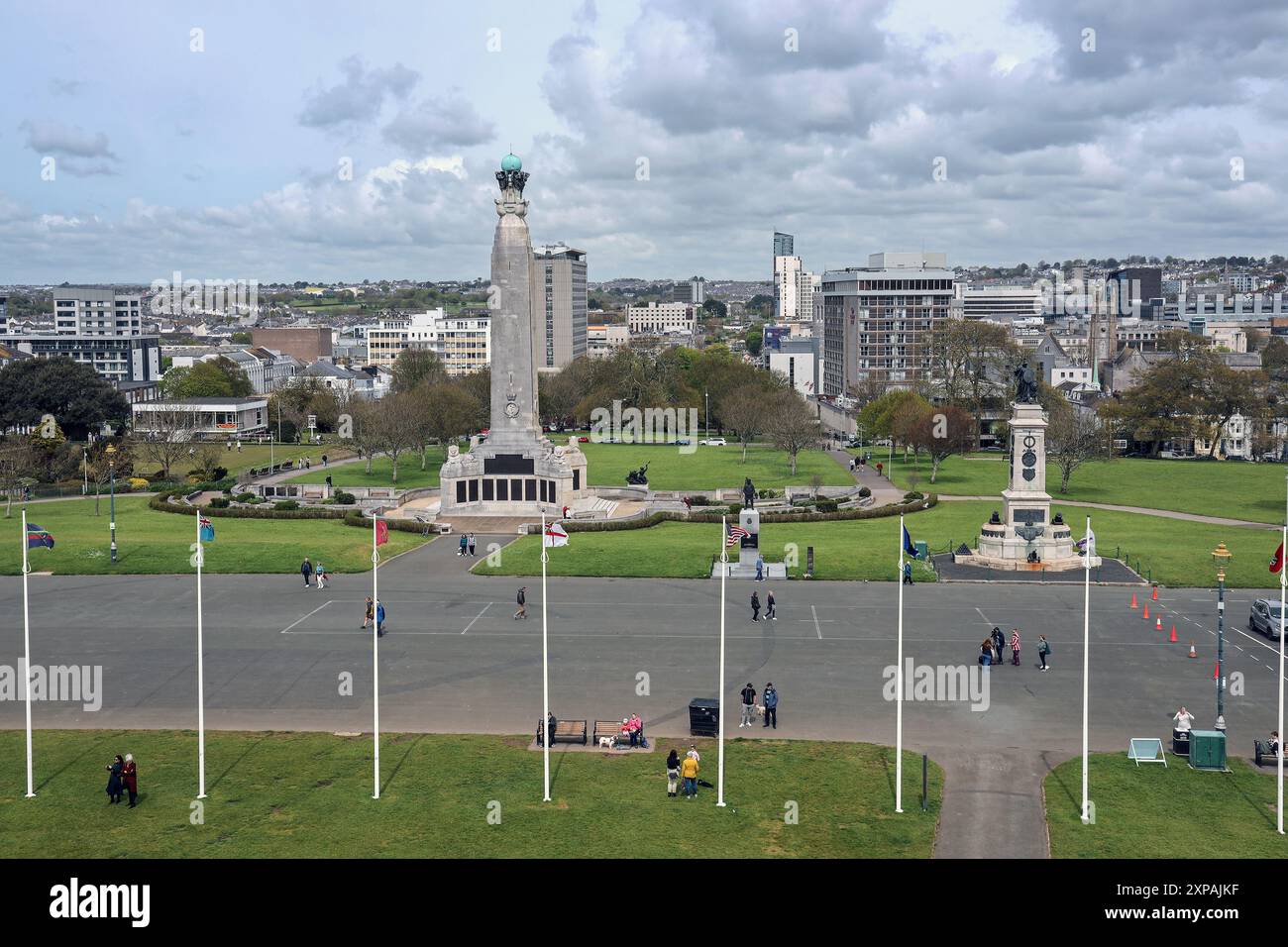 The Promenade on Plymouth Hoe grade II listed park, with the Naval War ...