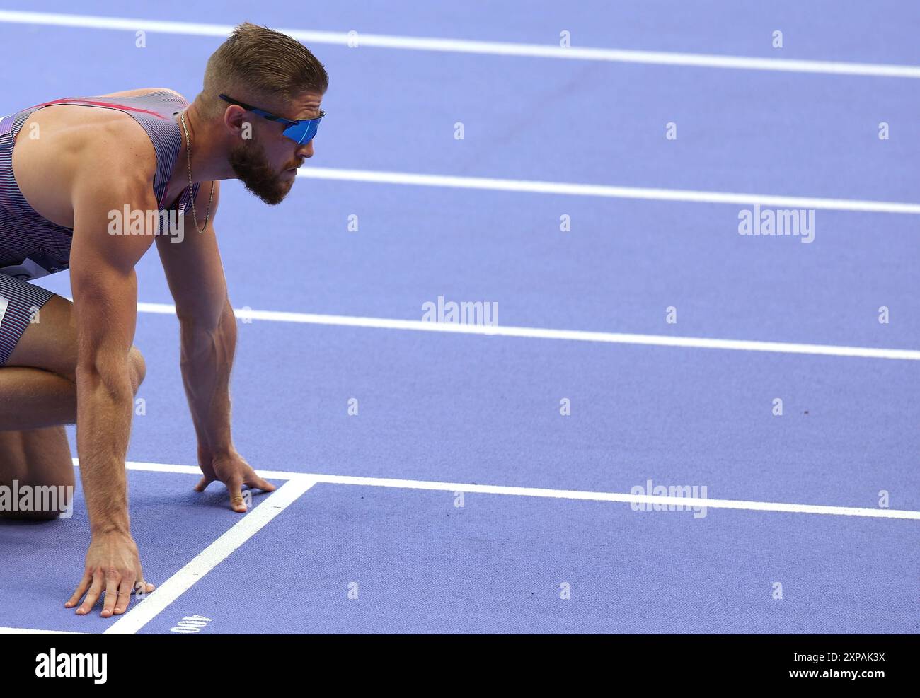 Paris, France. 5th Aug, 2024. Cj Allen of the United States competes ...