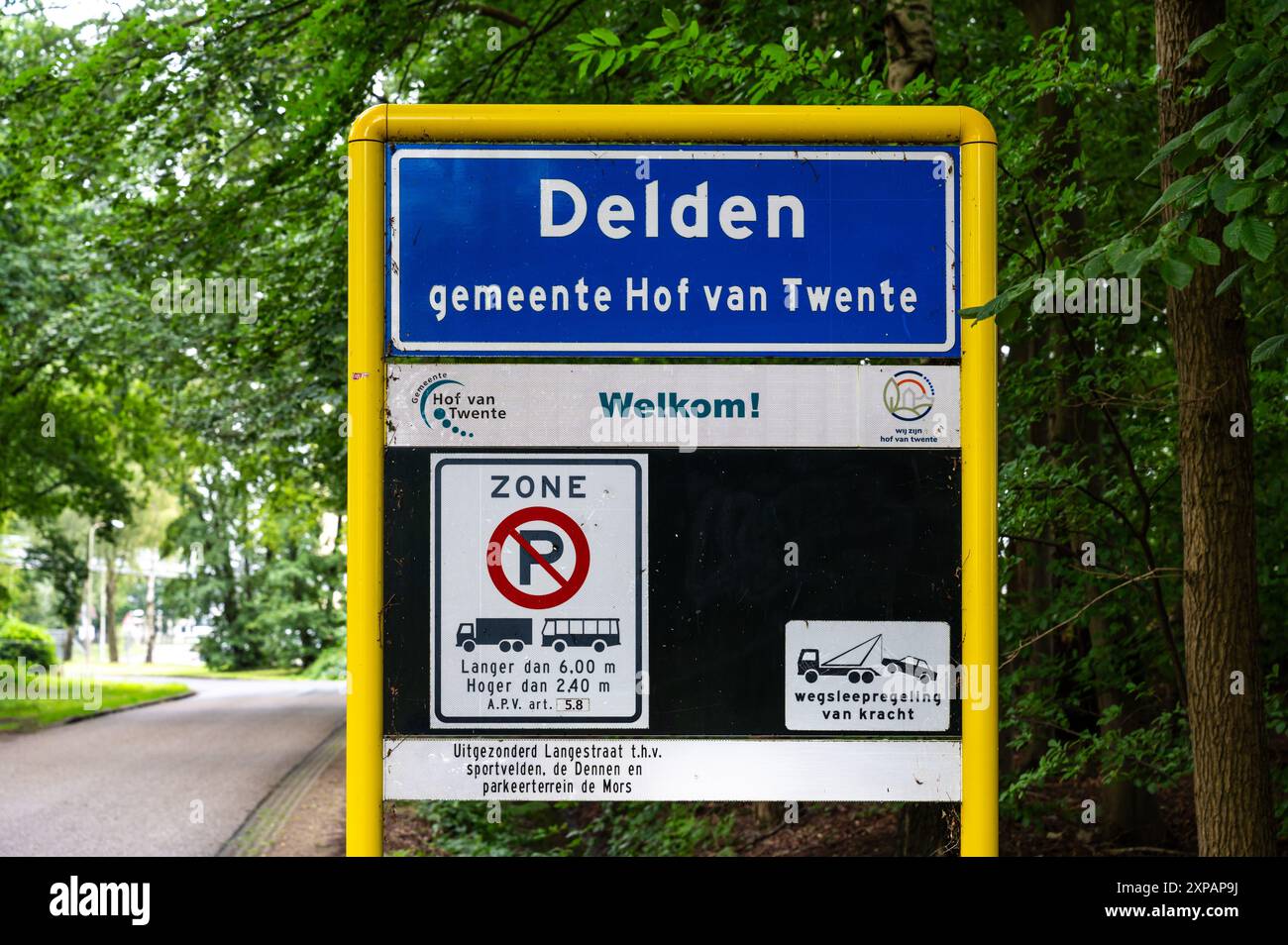 Delden, Overijssel, The Netherlands, July 13, 2024 - Sign of the ...
