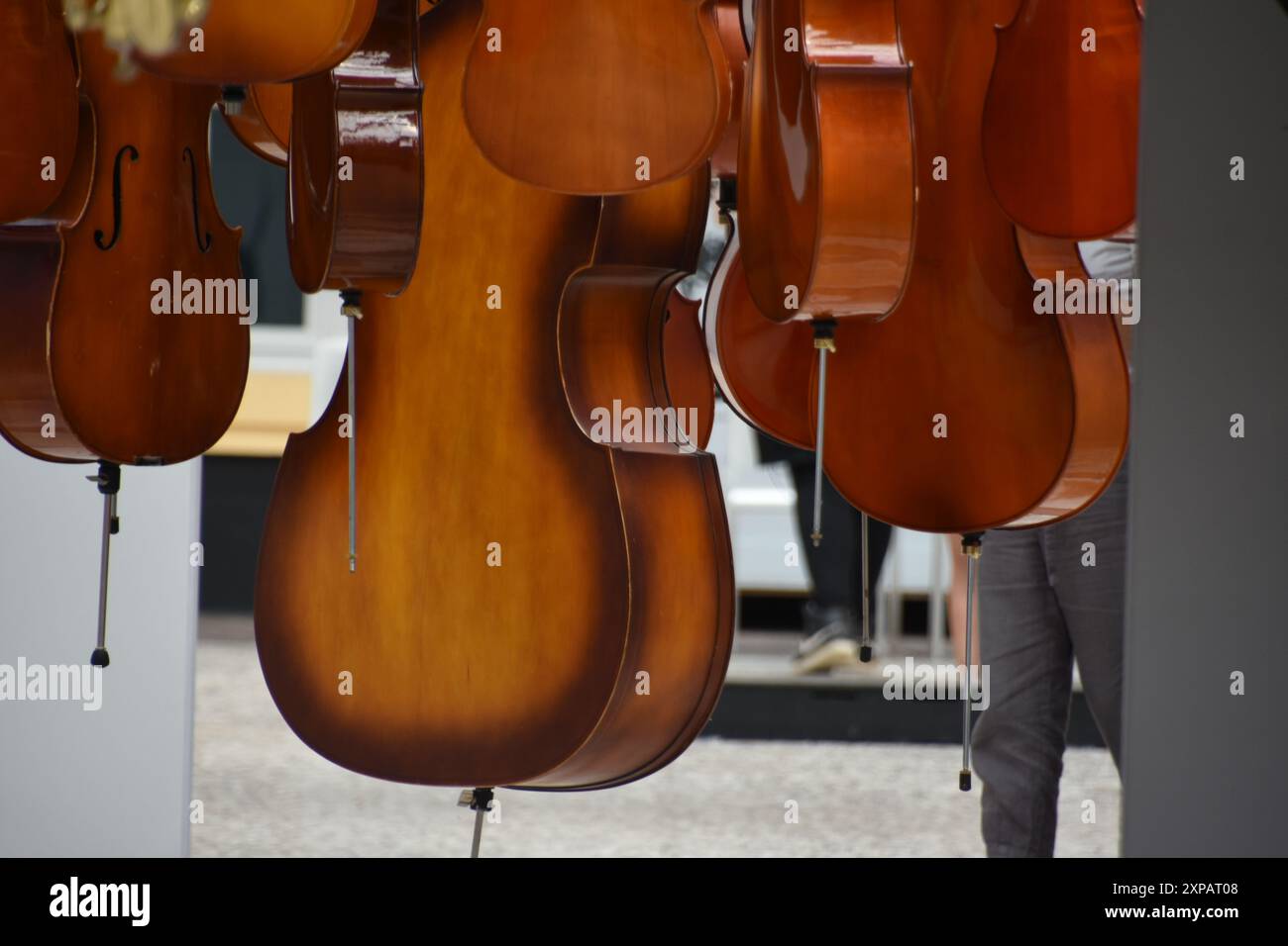 Instruments de musique exposés, France Stock Photo - Alamy