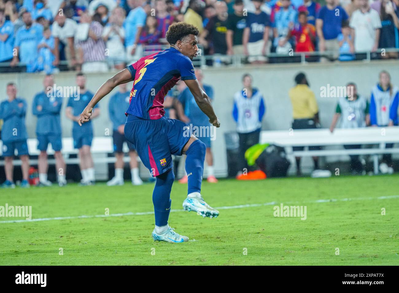 Orlando, Florida, USA, July 30, 2024, FC Barcelona player Alejandro ...