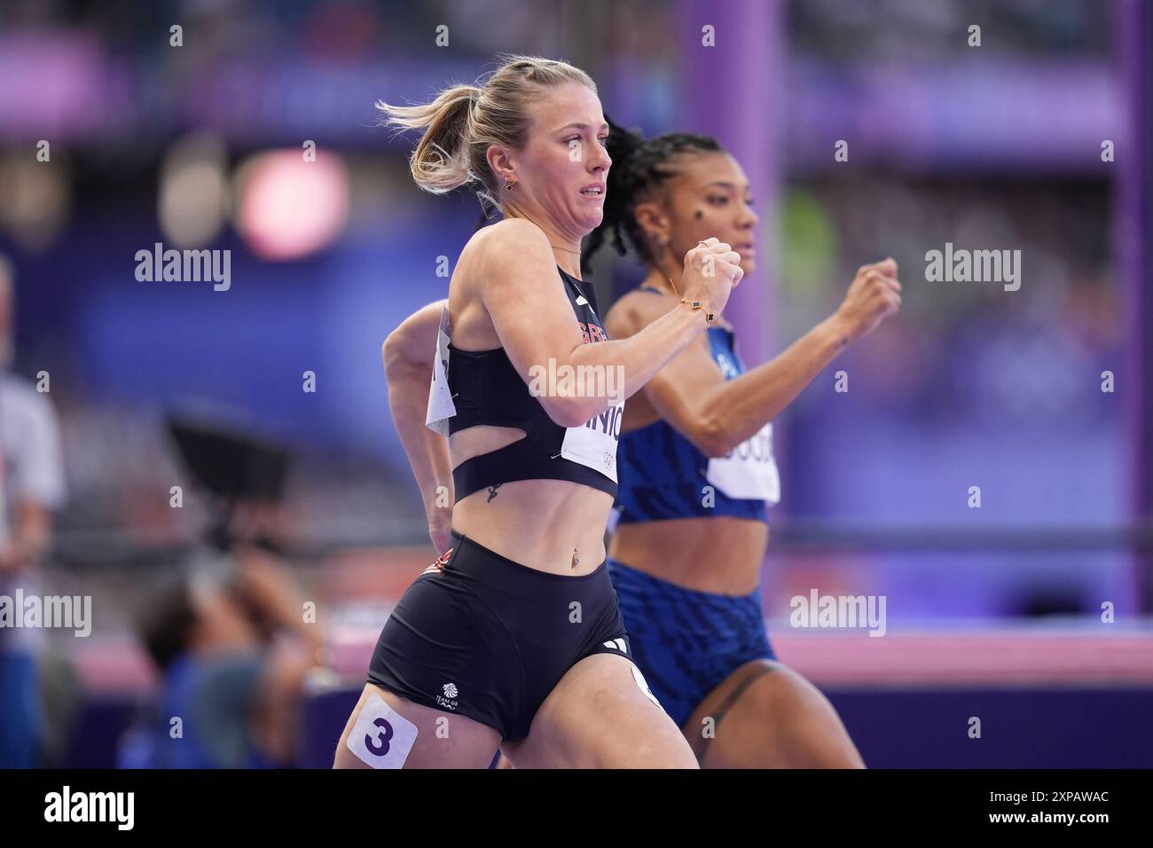 Great Britain's Jessie Knight competes in the Women's 400m Hurdles ...