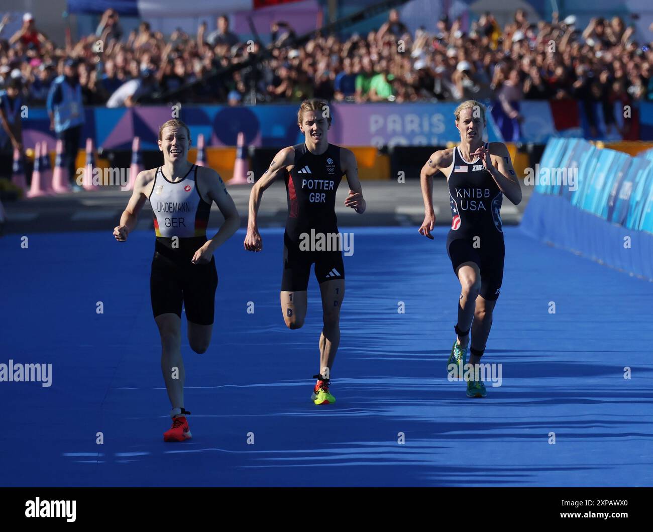 Paris, France. 05th Aug, 2024. Germany's Laura Lindemann wins the Gold ...