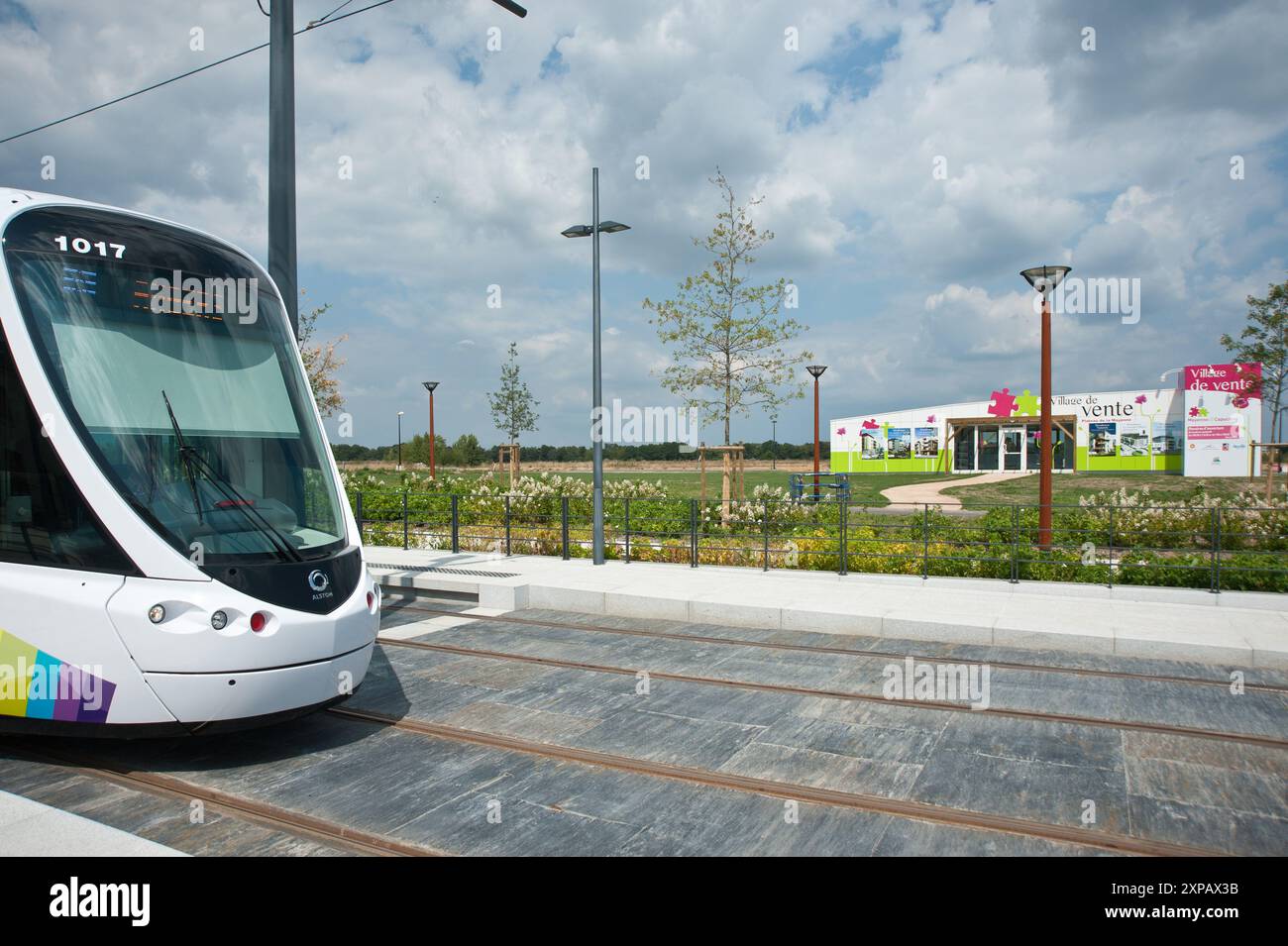 Frankreich, Angers, Straßenbahn Linie A // France, Angers, Tramway Line ...