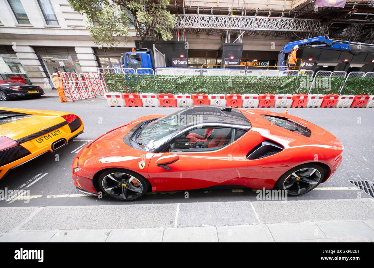 Stratton Street, Mayfair, London, UK. 5th Aug, 2024. A line of six ...
