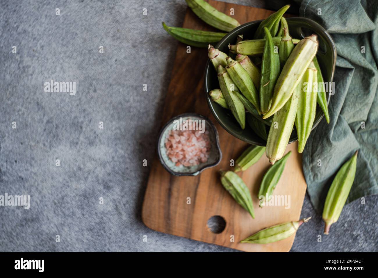 Okra cooking hi-res stock photography and images - Alamy