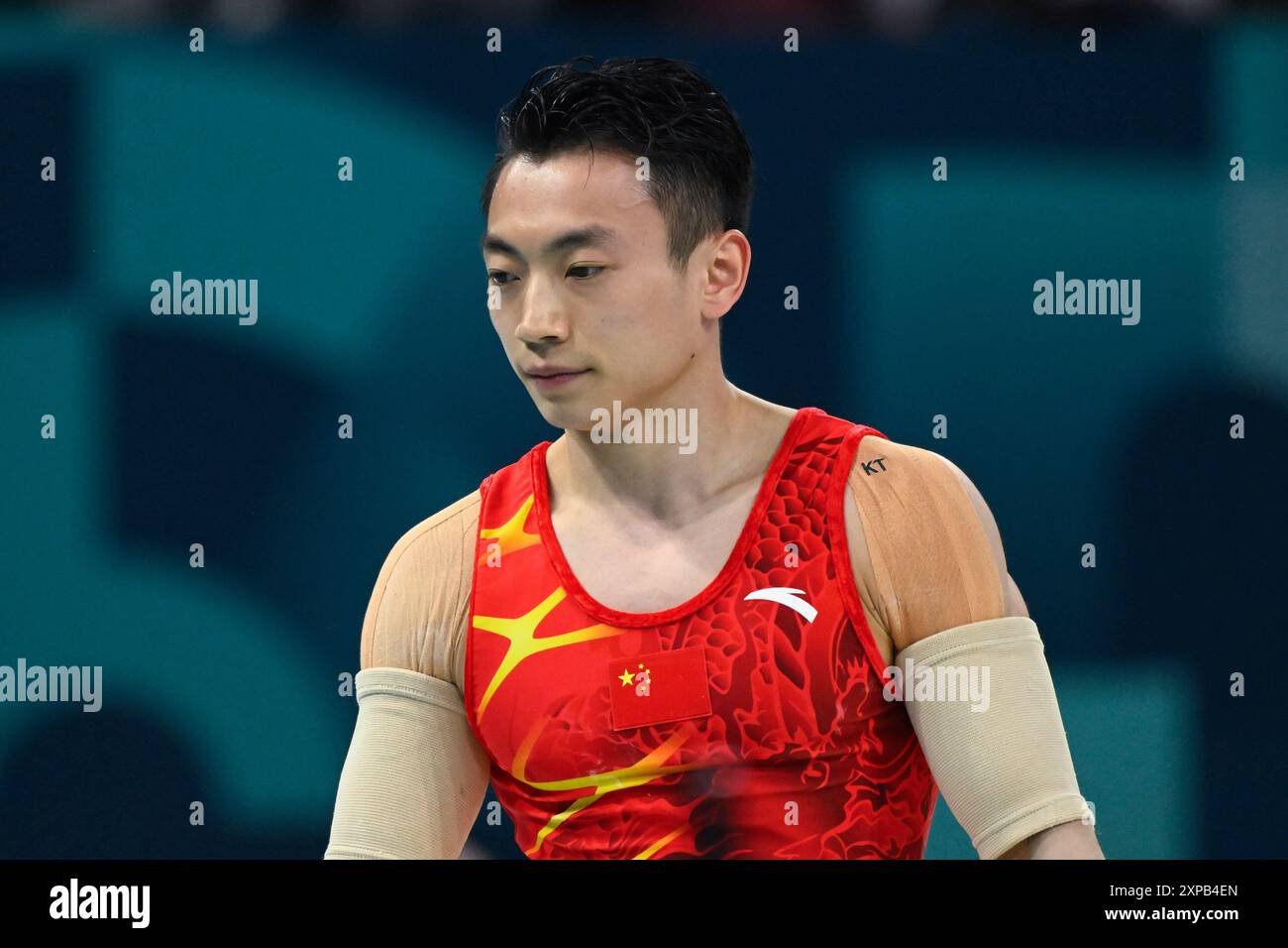 Jingyuan Zou ( CHN ), Artistic Gymnastics, Men's Rings Final during the ...