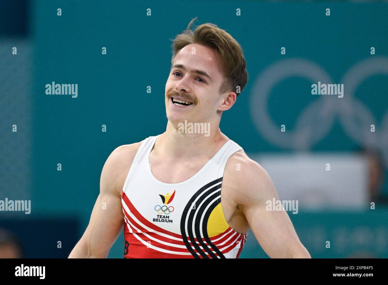 Glen Cuyle ( BEL ), Artistic Gymnastics, Men's Rings Final during the ...