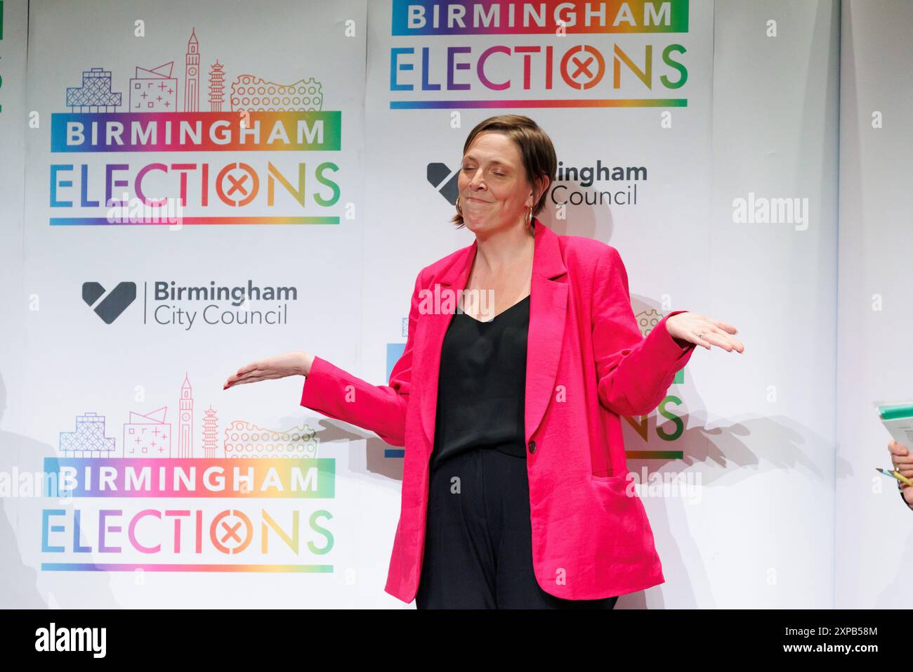 Labour MP Jess Phillips pictured at the count for the 2024 General ...