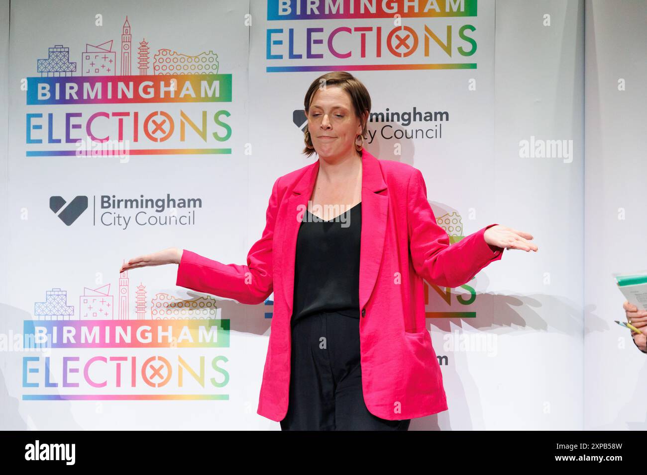 Labour MP Jess Phillips pictured at the count for the 2024 General ...