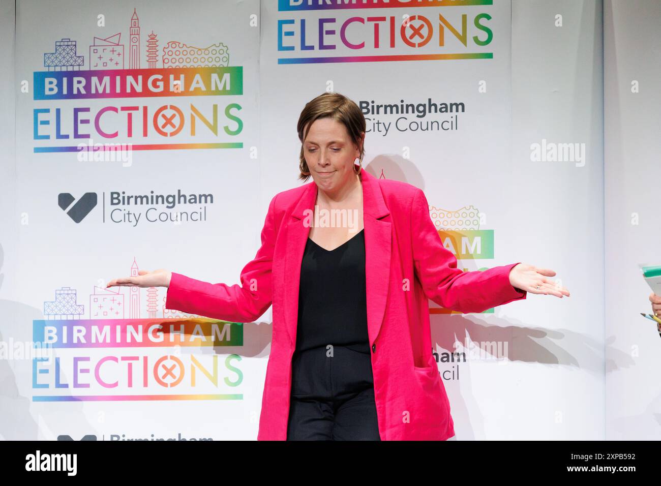 Labour MP Jess Phillips pictured at the count for the 2024 General ...