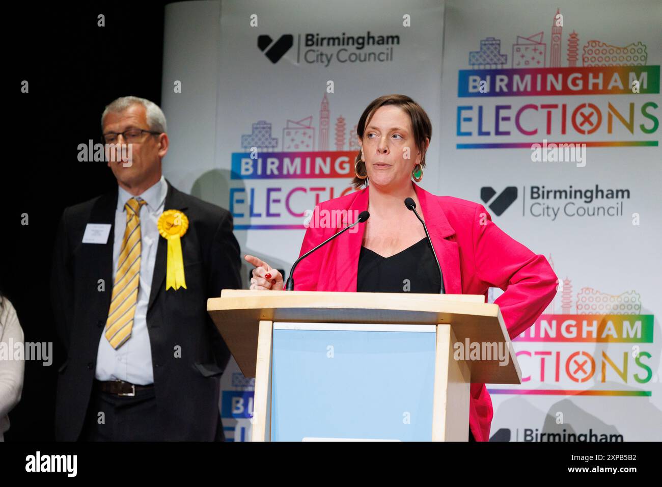 Labour MP Jess Phillips pictured at the count for the 2024 General ...