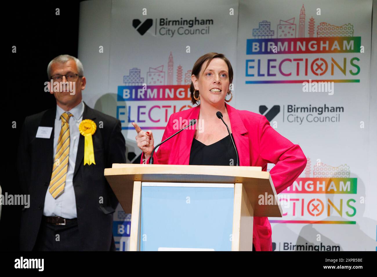 Labour MP Jess Phillips pictured at the count for the 2024 General ...